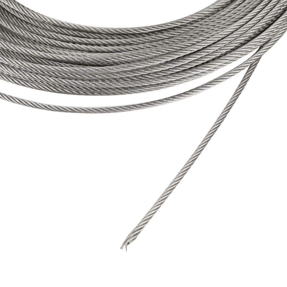 Hardware Accessories 304 Stainless Steel Cable Wire Rope 2mm 7x7 ...