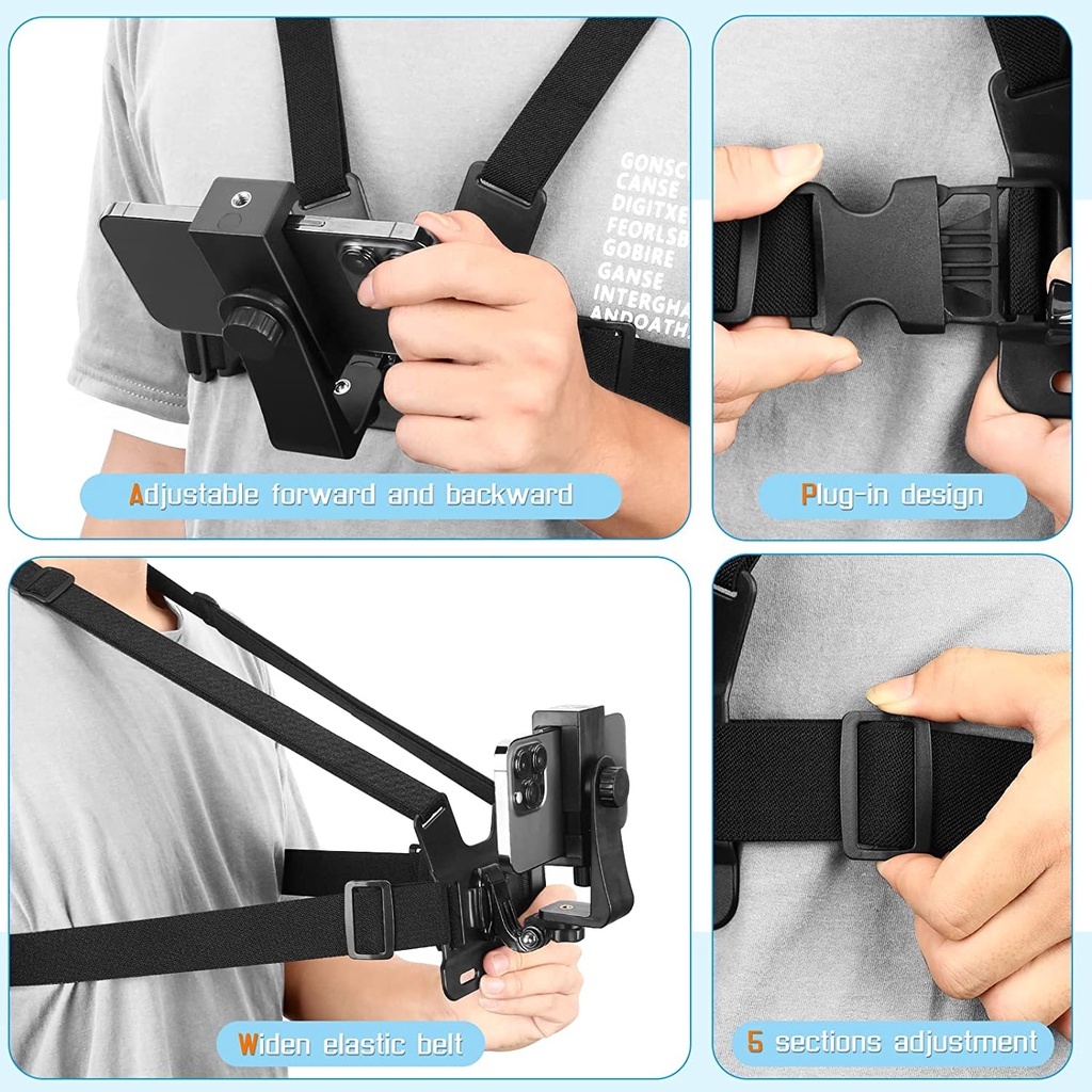 คลิปสายคล้องหน้าอก สำหรับ Camera GoPro Hero Chest Mount Strap จัดส่ง ...