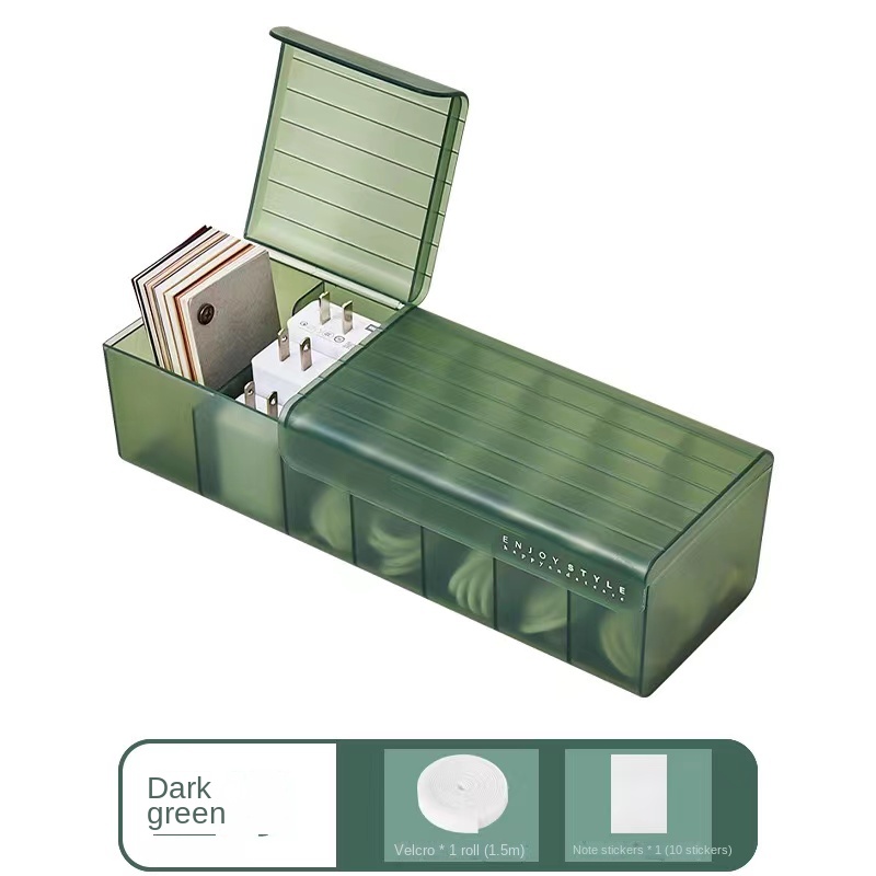 🇸🇬【SG stock】 Data Cable Box 7 Grids Data Cable Organiser Cable ...