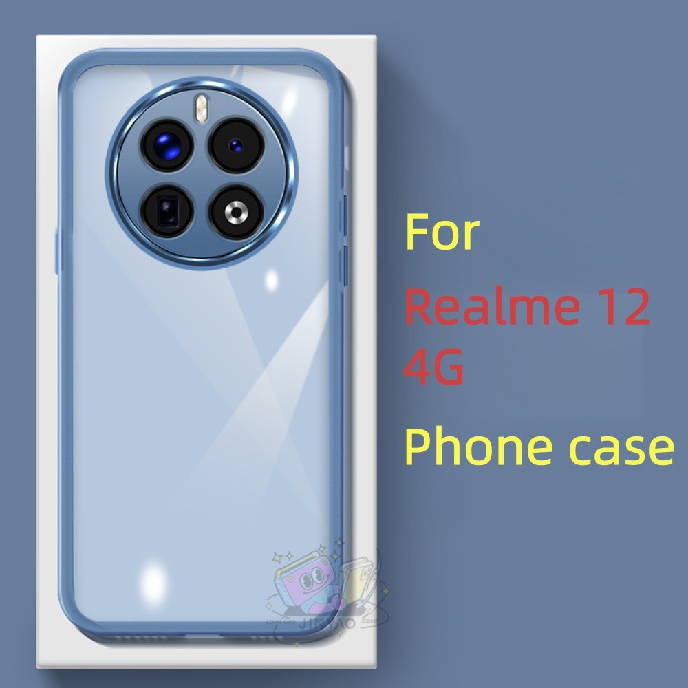【Popular】For Realme 12 4G Phone case transparent Lens protector Grip ...