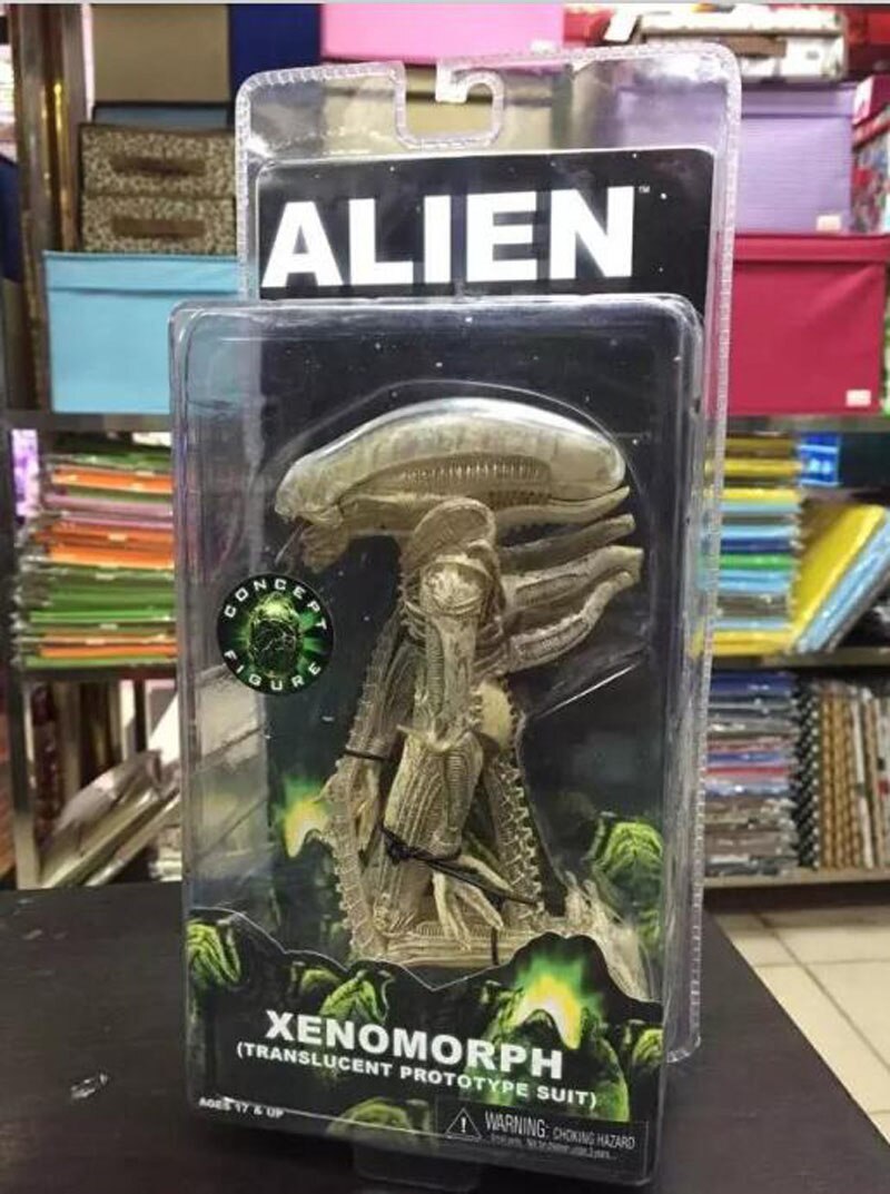 NECA Aliens Vs Predator Gr Alien Xenomorph Translucent Prototype Suit ...
