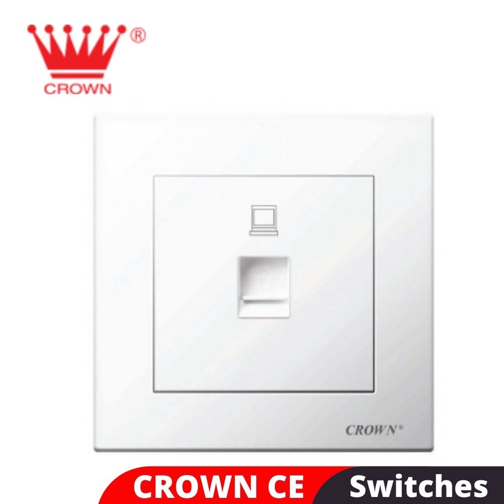 CROWN CE Series Socket Outlet & Switches / lampu switch / 13A Switch ...