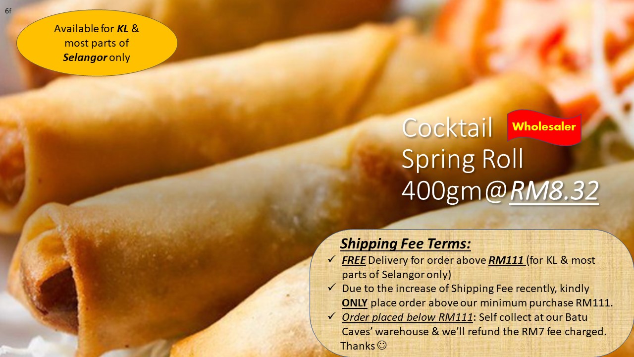 Cocktail Spring Roll(400GM) * KL & most parts of Selangor ONLY | Lazada