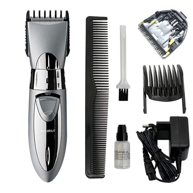 【User-friendly】 Kairui hc001 waterproof electric hair clipper razor ...