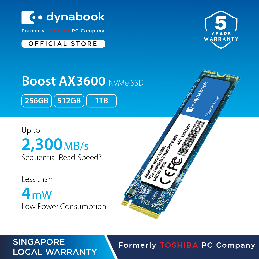 Dynabook Boost AX3600 M.2 2280 PCIe NVMe Gen3x4 (Double-sided) SSD ...