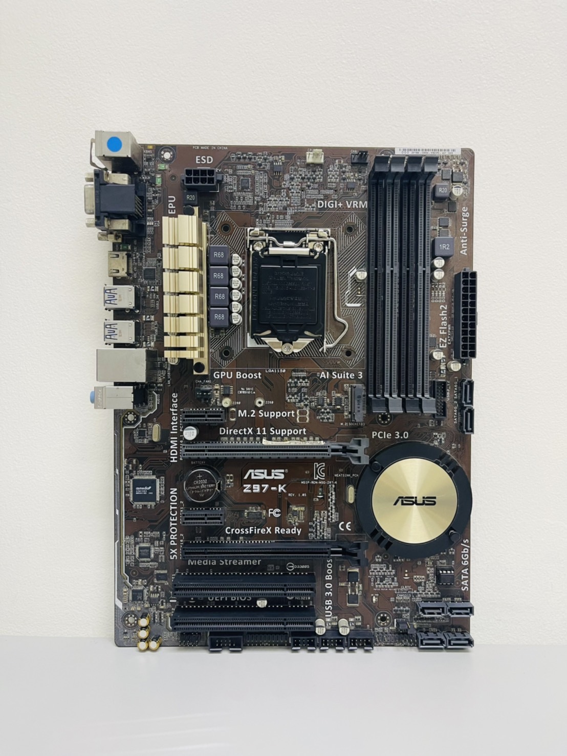 ASUS Z97-K Desktop 4TH 5TH GEN ATX Motherboard Z97 Socket LGA 1150 i3 ...