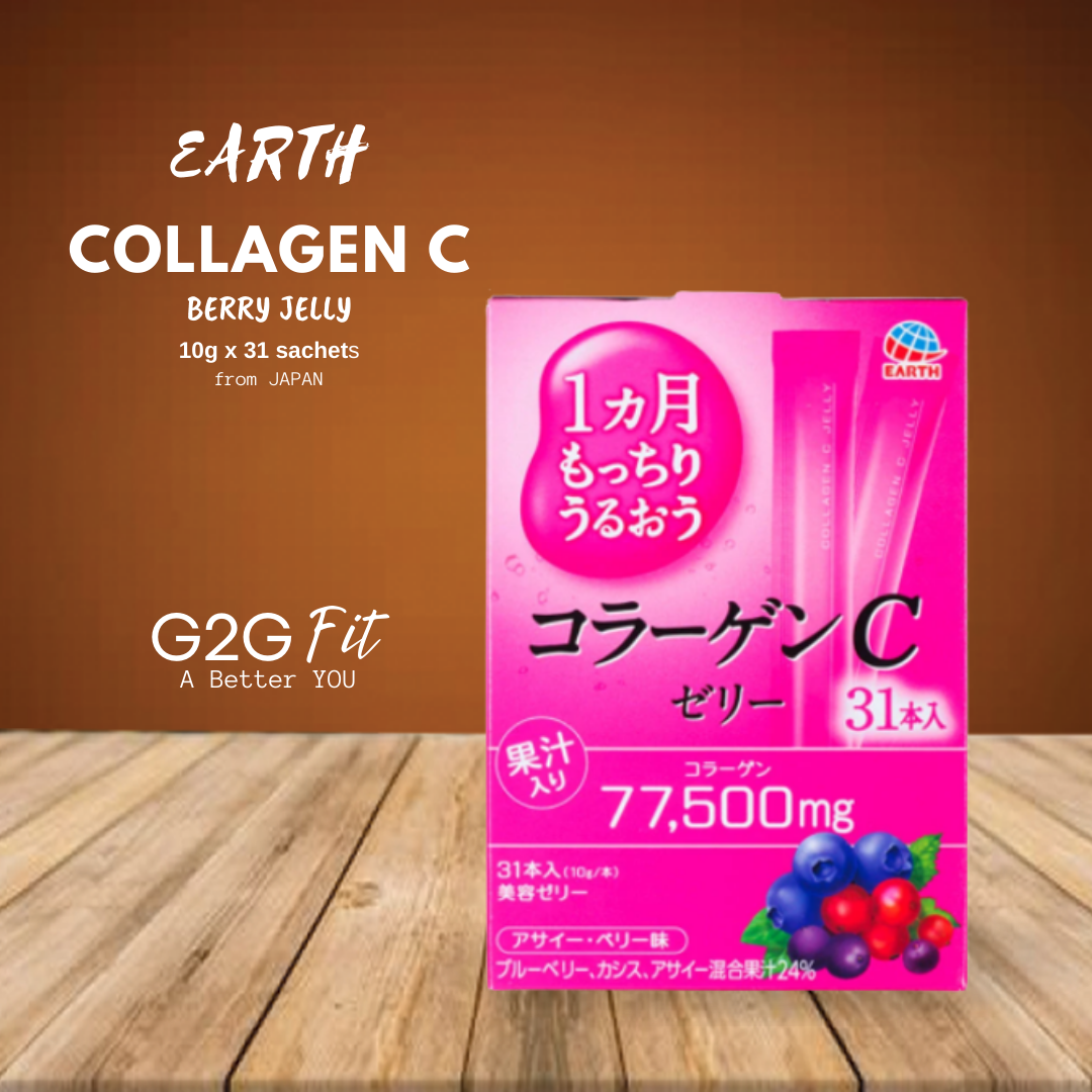 Onhand! Japan collagen! Earth Collagen C Jelly - Berries Flavor from Japan 77,500 mg - Otsuka 31 ...