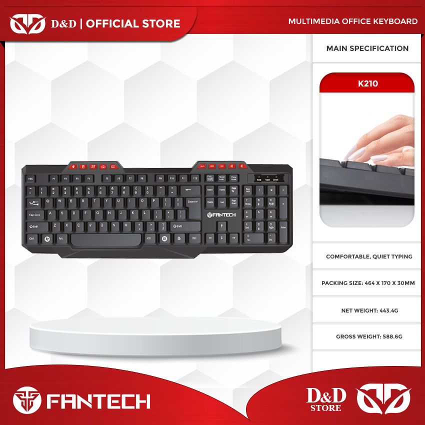 D&D | Fantech K210 Multimedia Office Keyboard | Lazada PH