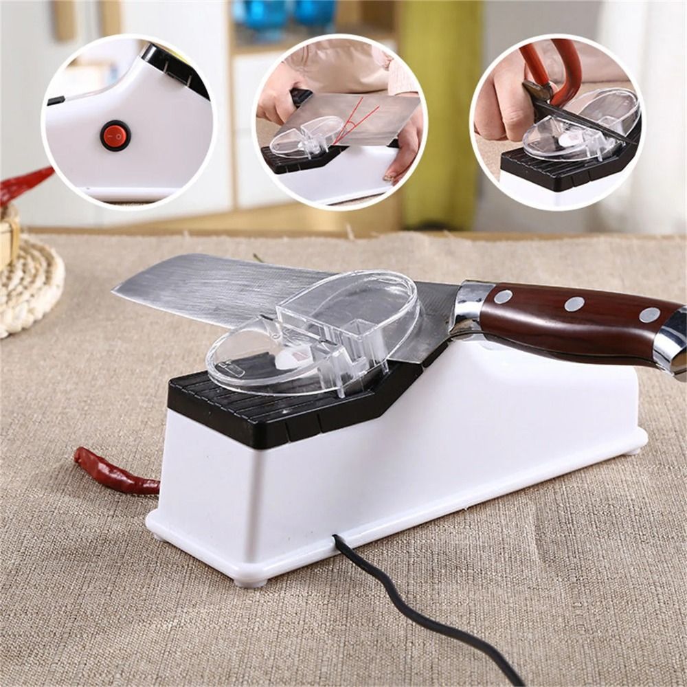 Kitchen Tool Automatic Sharpening USB Electric 5V/2A Kitchen Sharpener Fine Grinding Quick ...