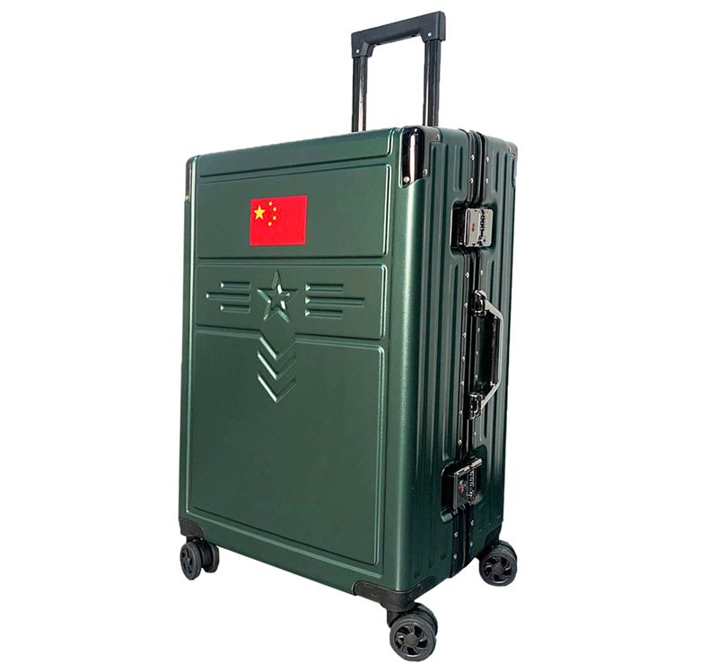 Aluminum frame trolley 24 inch universal wheel, password boarding box ...