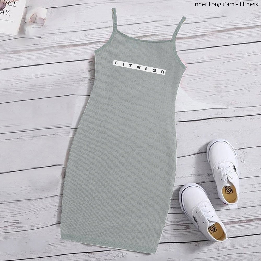 Inner Long Cami - Fitness Women Female Girl Lady Stylish Casual Loose ...