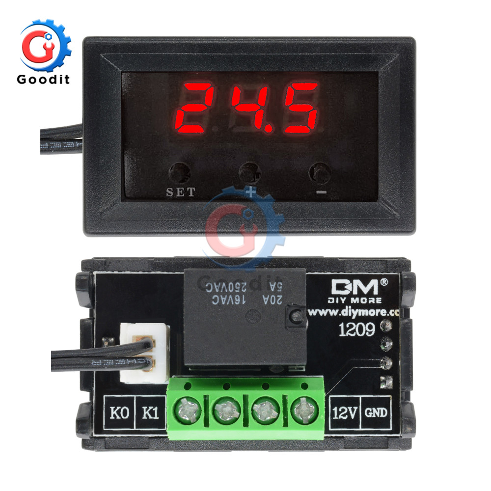 2025 【0ddf02d4】W1209WK W1209 DC 12V AC 220V Digital Thermostat ...
