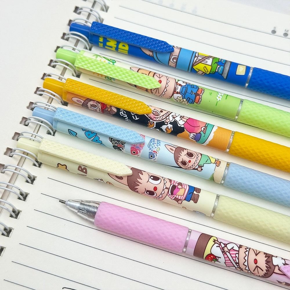 Cute Cartoon Labubu Gel Pens 0.5mm Handwriting Ballpoint Pen Smooth ...
