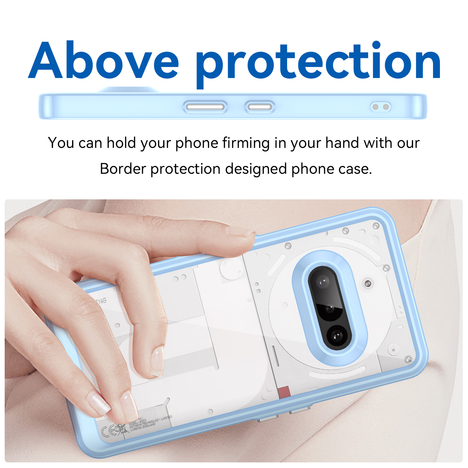 Nothing Phone 3A Case, Clear Designed Shockproof Phone Case, Bumper ...