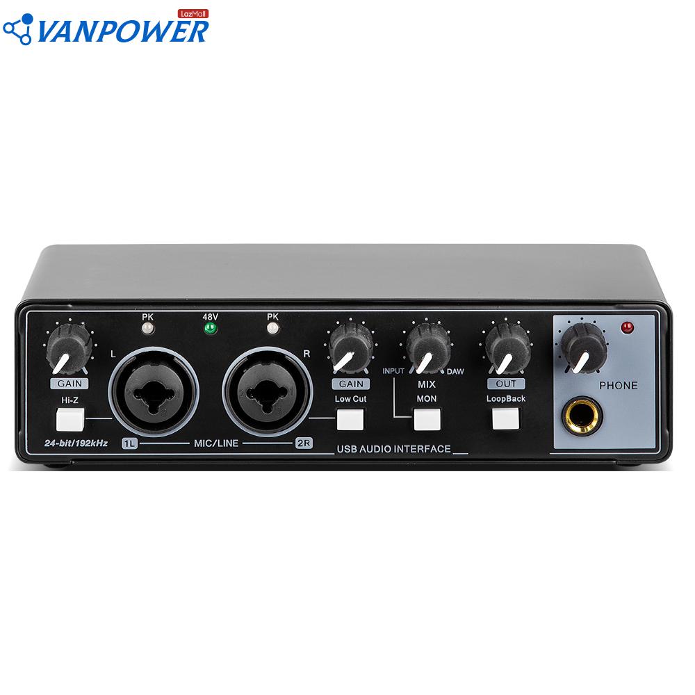 MD22 Portable Professional Sound Card 24-bit/192 KHZ USB Audio ...