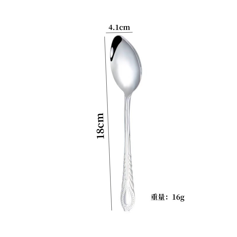 COD 12pcsPack Stainless Steel Spoon And Fork Tinidor Kutsara cutleries ...