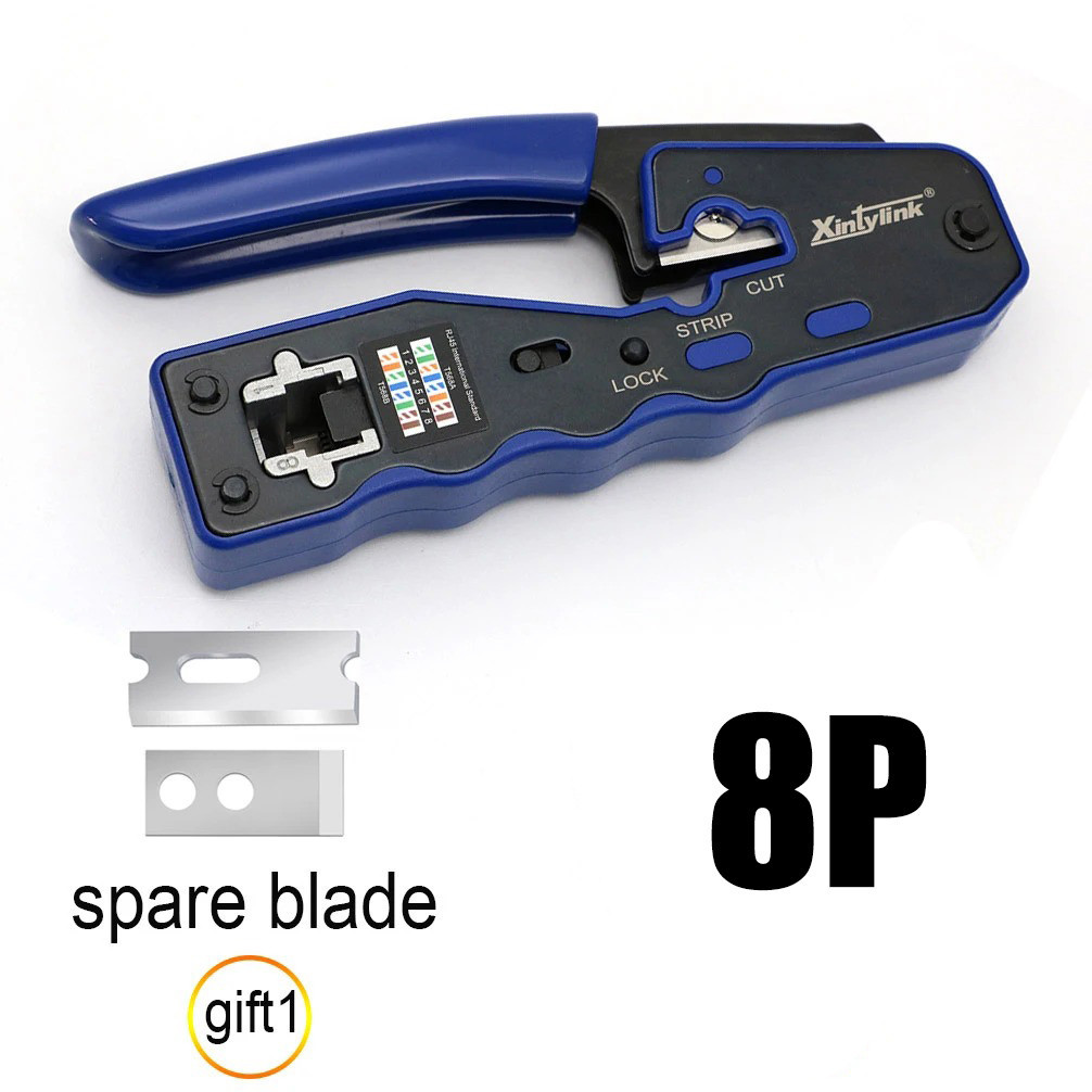 Alat Crimping RJ45 Alat Crimping Ethernet Pemotong Kawat Crimper TANG ...