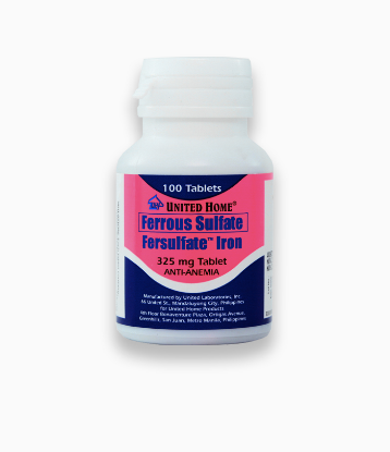 United home ferrous sulfate 100 tablets | Lazada PH
