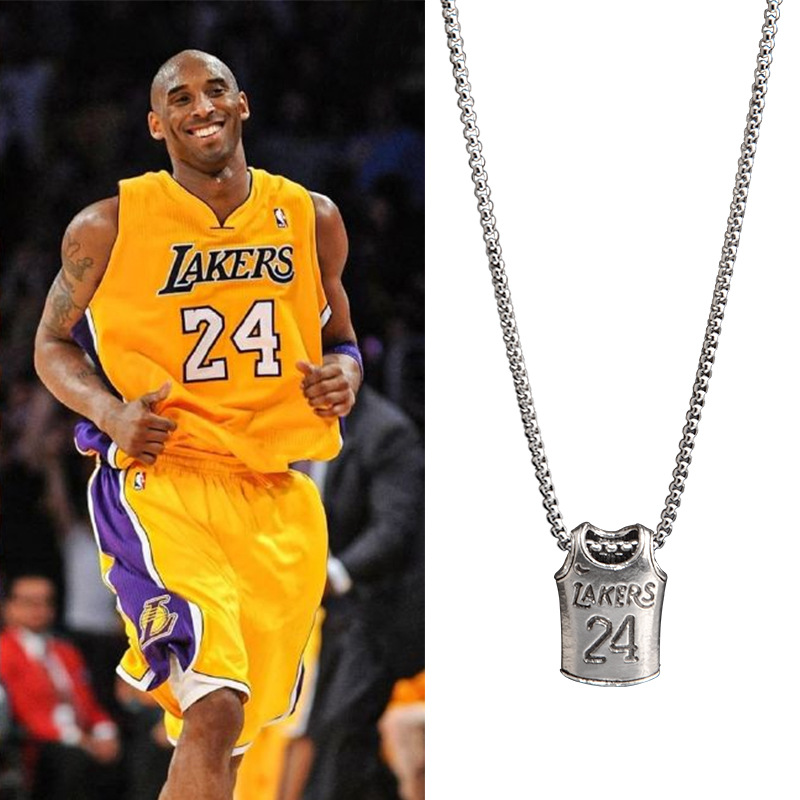 【Special offer】Titanium steel sweater chain James 23 Kobe 24 jersey ...
