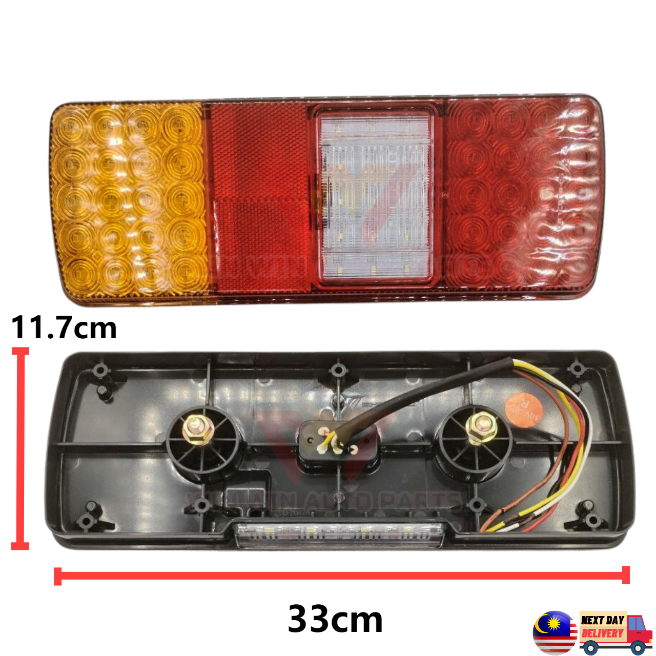 SHILIDUO SD-2057A 12V 24V LED TAIL LAMP LAMPU BELAKANG LIGHT LORI TRUCK ...