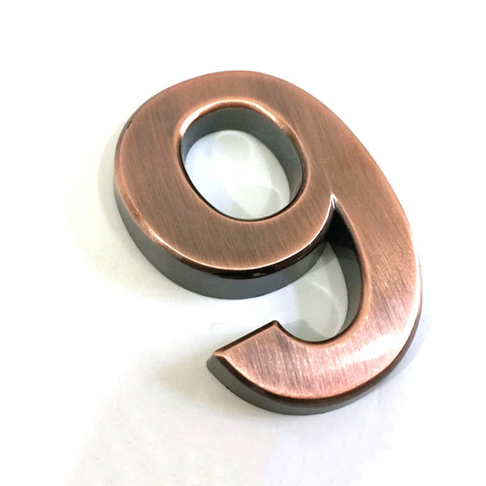 1 PC 0-9 Bronze ABS Plastic Numeral Room Number Door Plates Digits ...