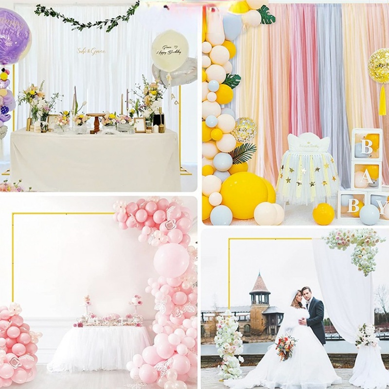 48 hour shipping 】2×2M Square Golden Arches Adjustable Backdrop Stand ...