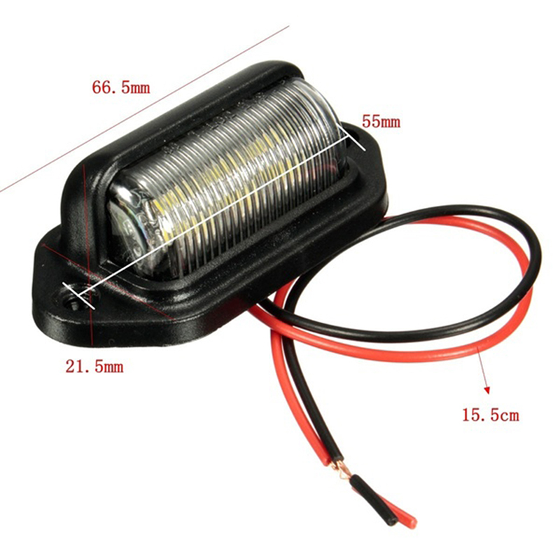 1X 6LED License Number Plate Tag Interior Step Light For Boat RV ...