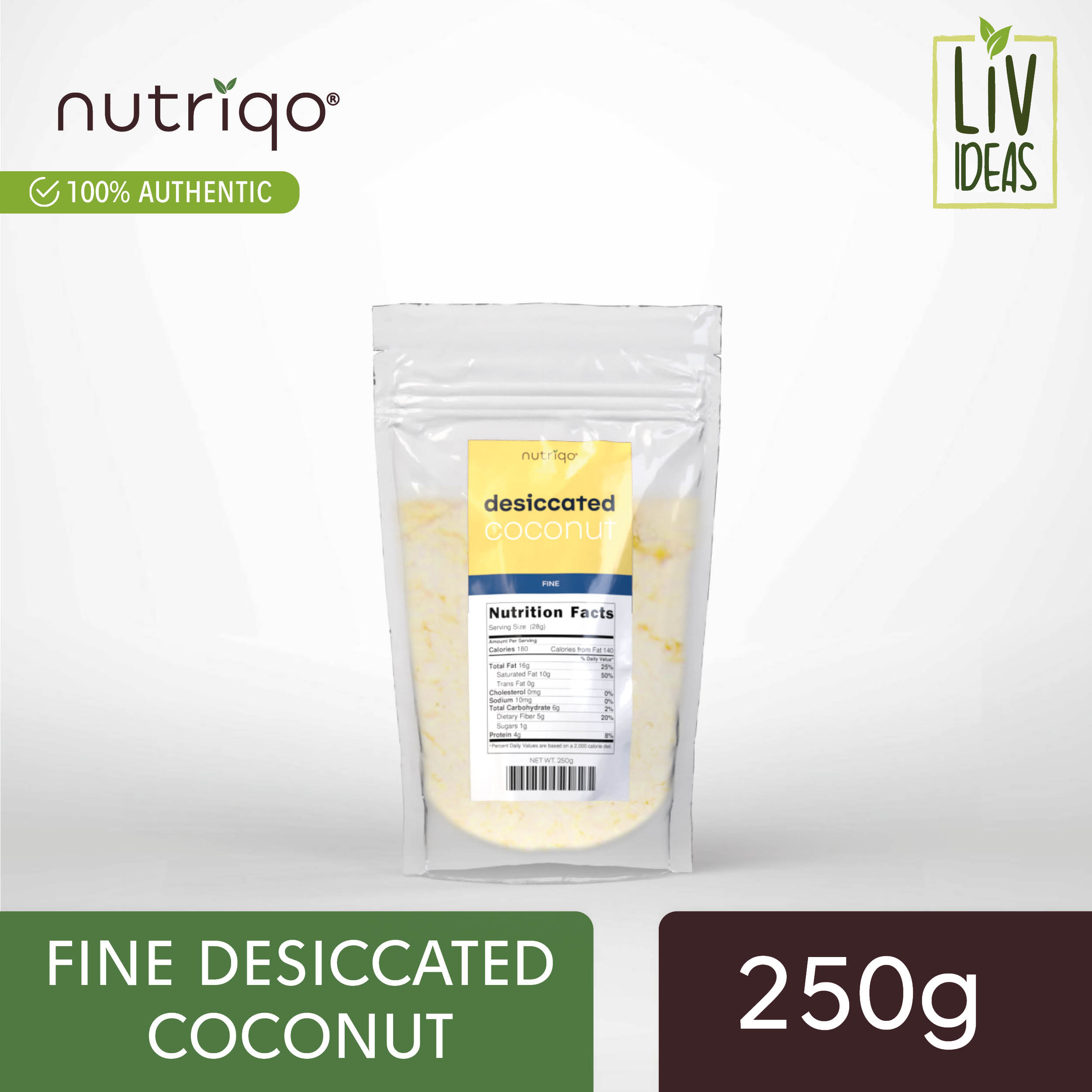 Nutriqo Organic Desiccated Coconut - Medium Coarse 250g | Lazada PH