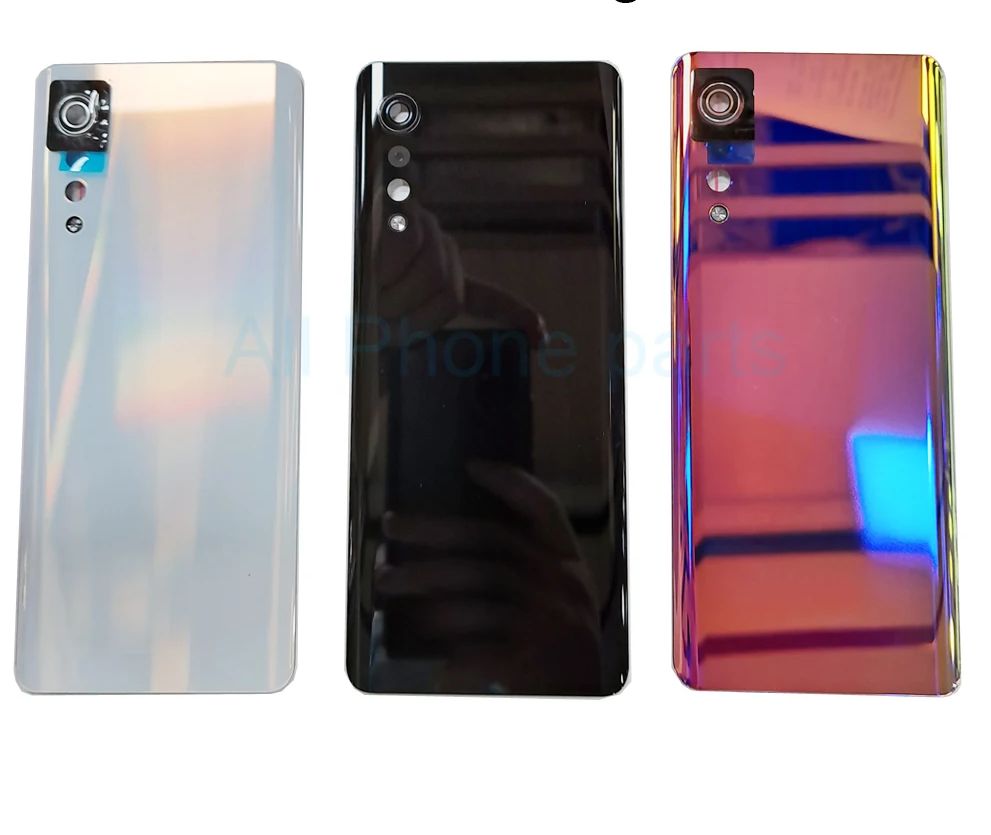with Camera Lens For LG Velvet 5G Battery Cover Door Rear Housing Case ...