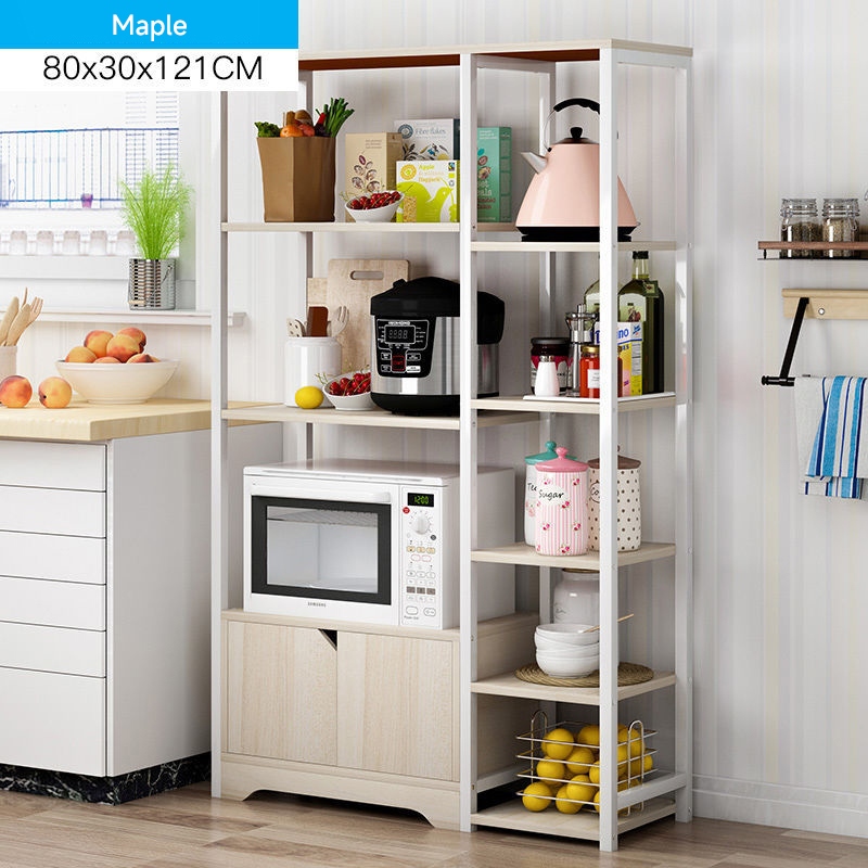 Design Microwave Rack With Cabinet / Rak Penyimpanan Dengan Kabinet ...