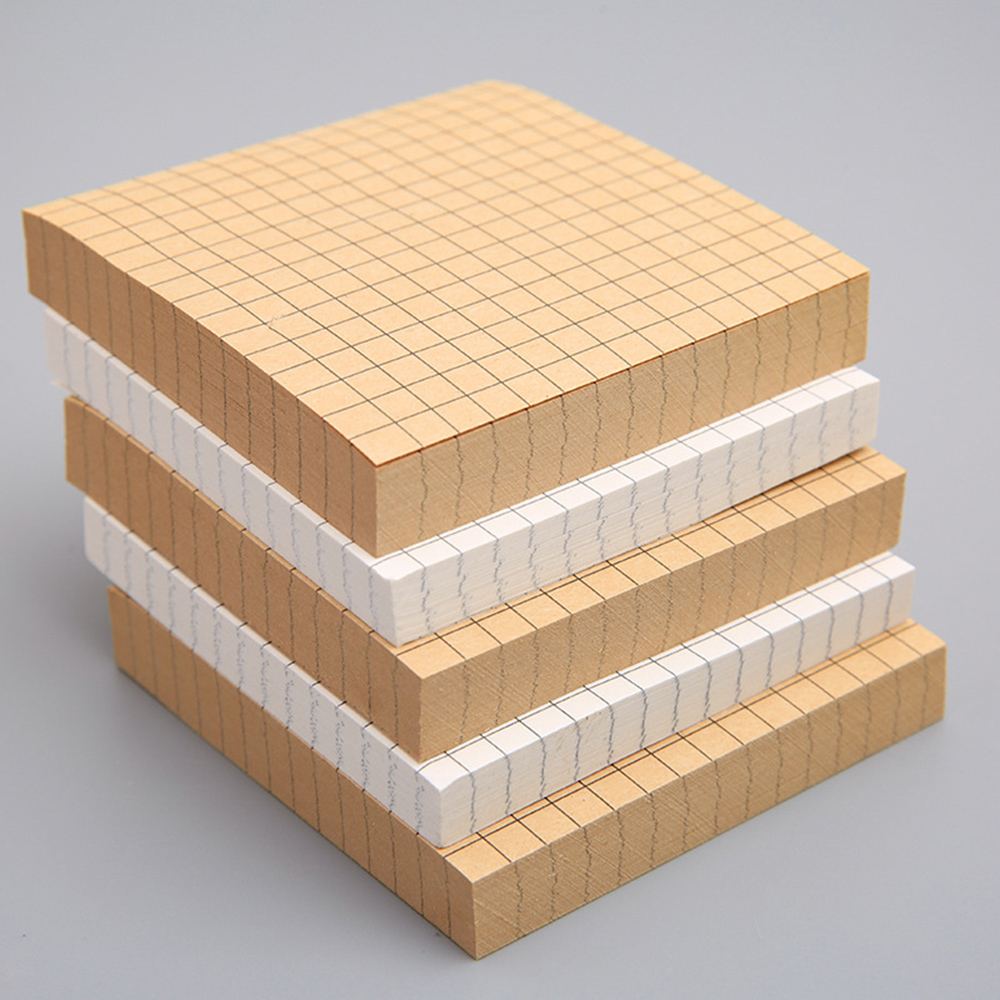 【Dream Sailing Store 】Minimalist Sticky Notes Grid/Lined/Blank Note Pad ...