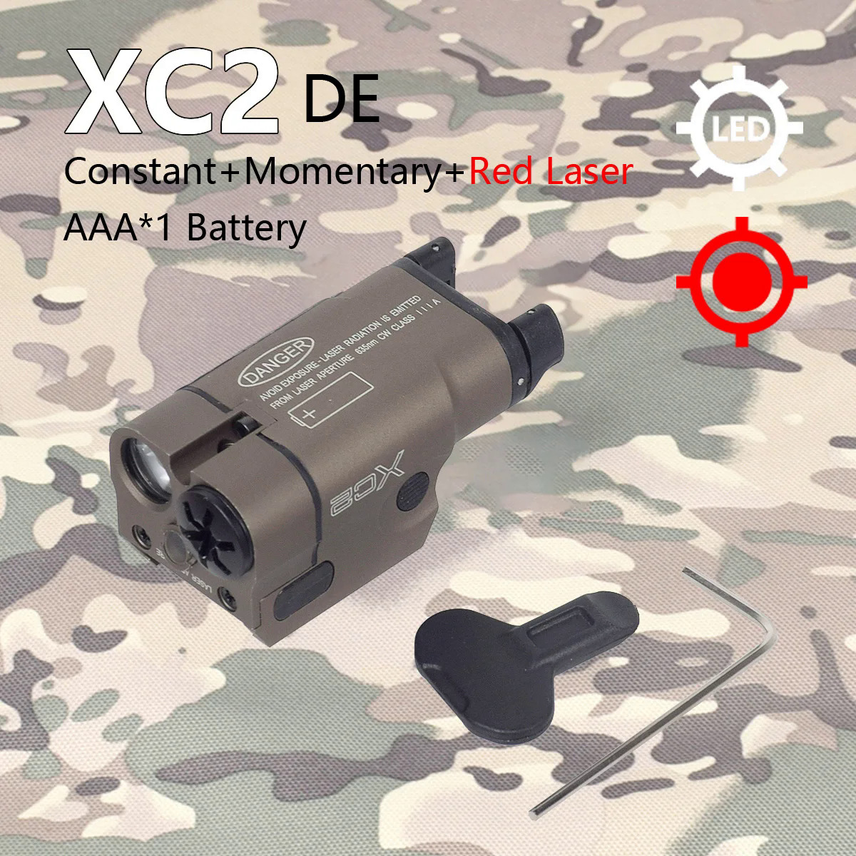 Tactical SureFire XC1 Upgrade XC2 Weapon Scout LED Flashlight For GLOCK ...