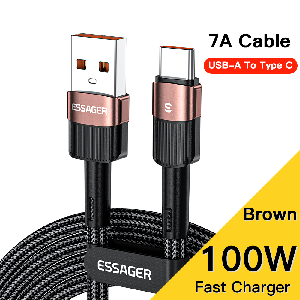 Essager 7A USB Type C Cable 100W For Realme Huawei P30 Pro 66W Fast ...
