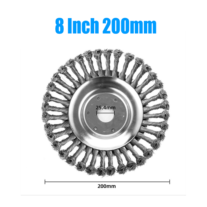 6 Inch Lawn Mower Weeding Disc Steel Wire Rust Removal Head 8 Inch Bowl ...