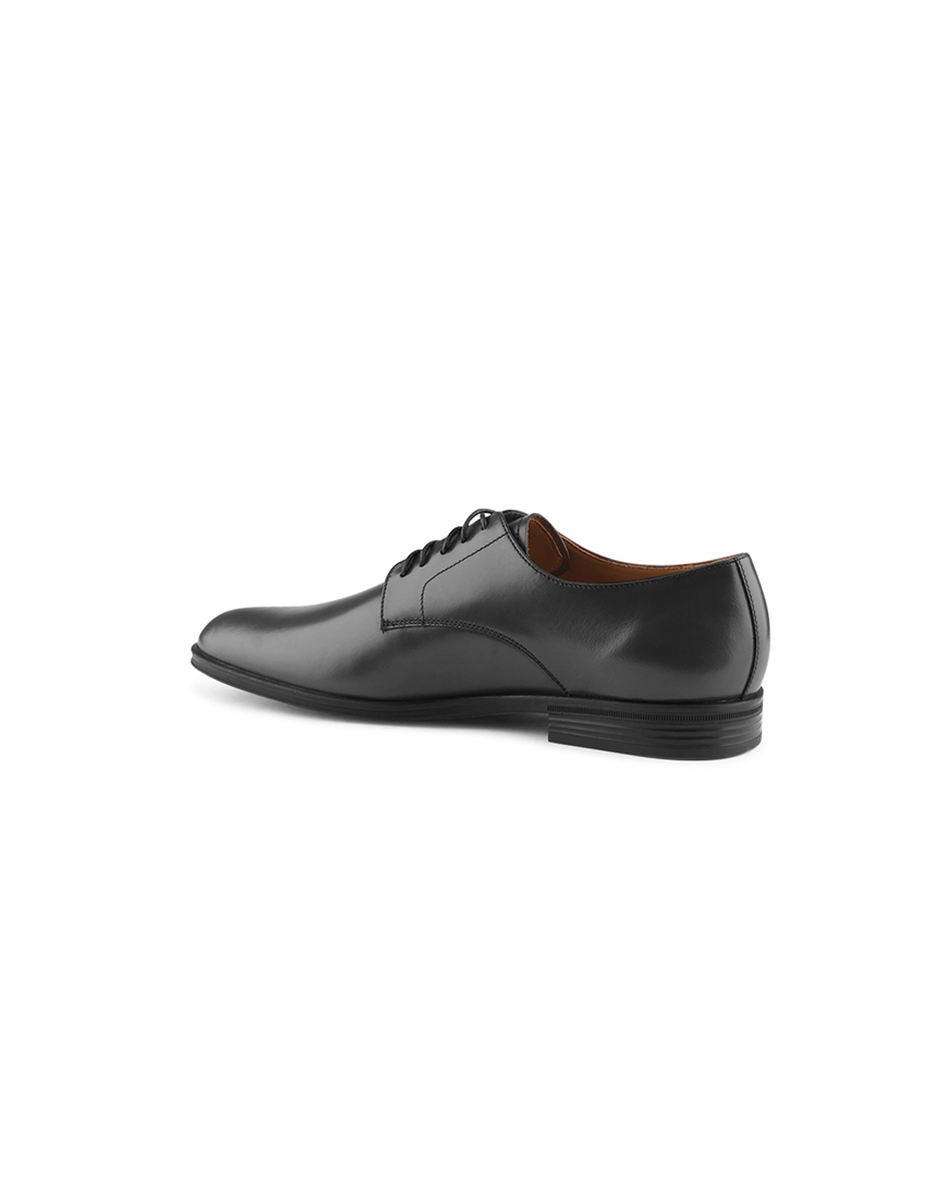 DAPPER รองเท้าหนังแบบผูกเชือก Hi-Shine Sturdy Derby Shoes สีดำ - DAPPER ...