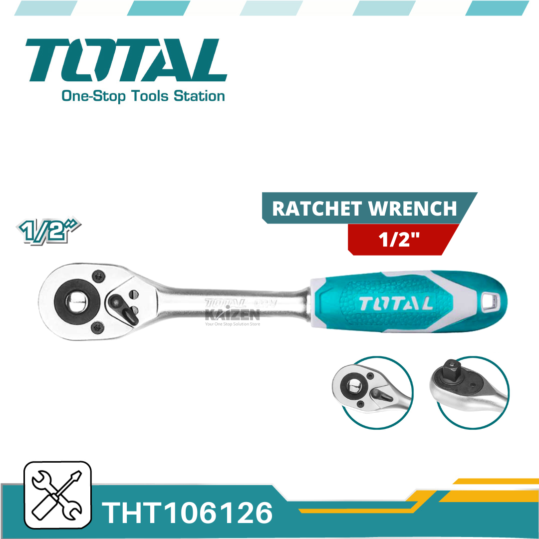 TOTAL THT106126 1/2 X 45T Ratchet Wrench | Lazada