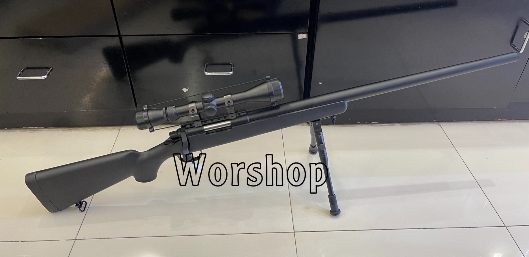 ปืนยาวระบบชักยิง Sniper Air Cocking Well MB03 สีดำอัปเกรด2022 พร้อม ...