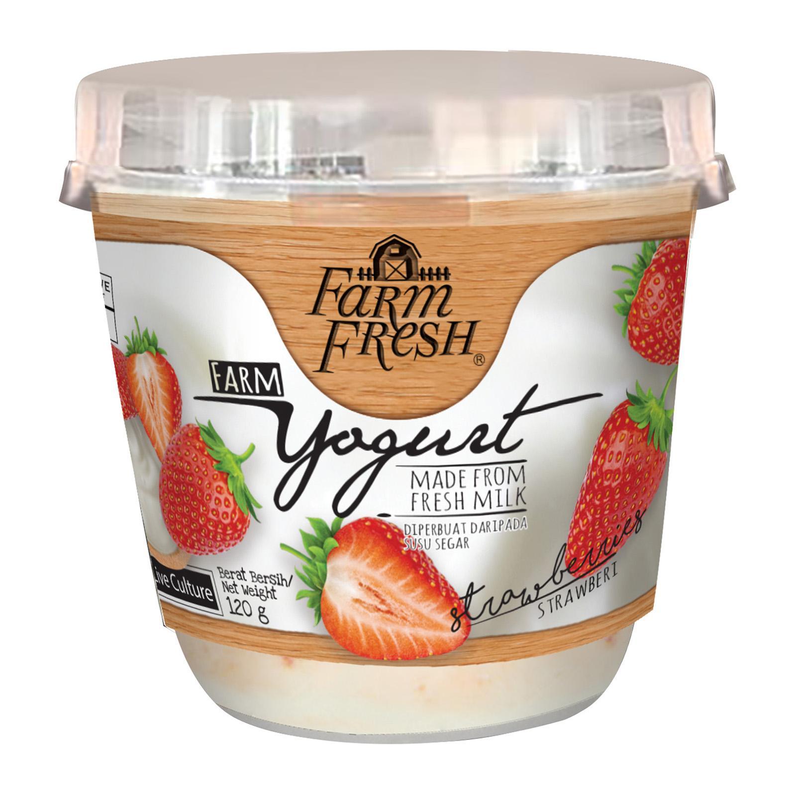 FarmFresh Farm Yogurt Strawberries 120G | Lazada Singapore