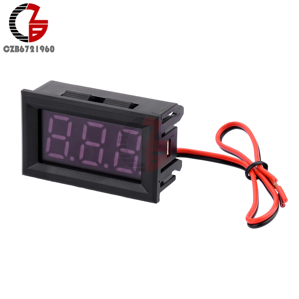 Mini Digital Voltmeter Dc 5v To 120v Digital Voltmeter Voltage Panel ...