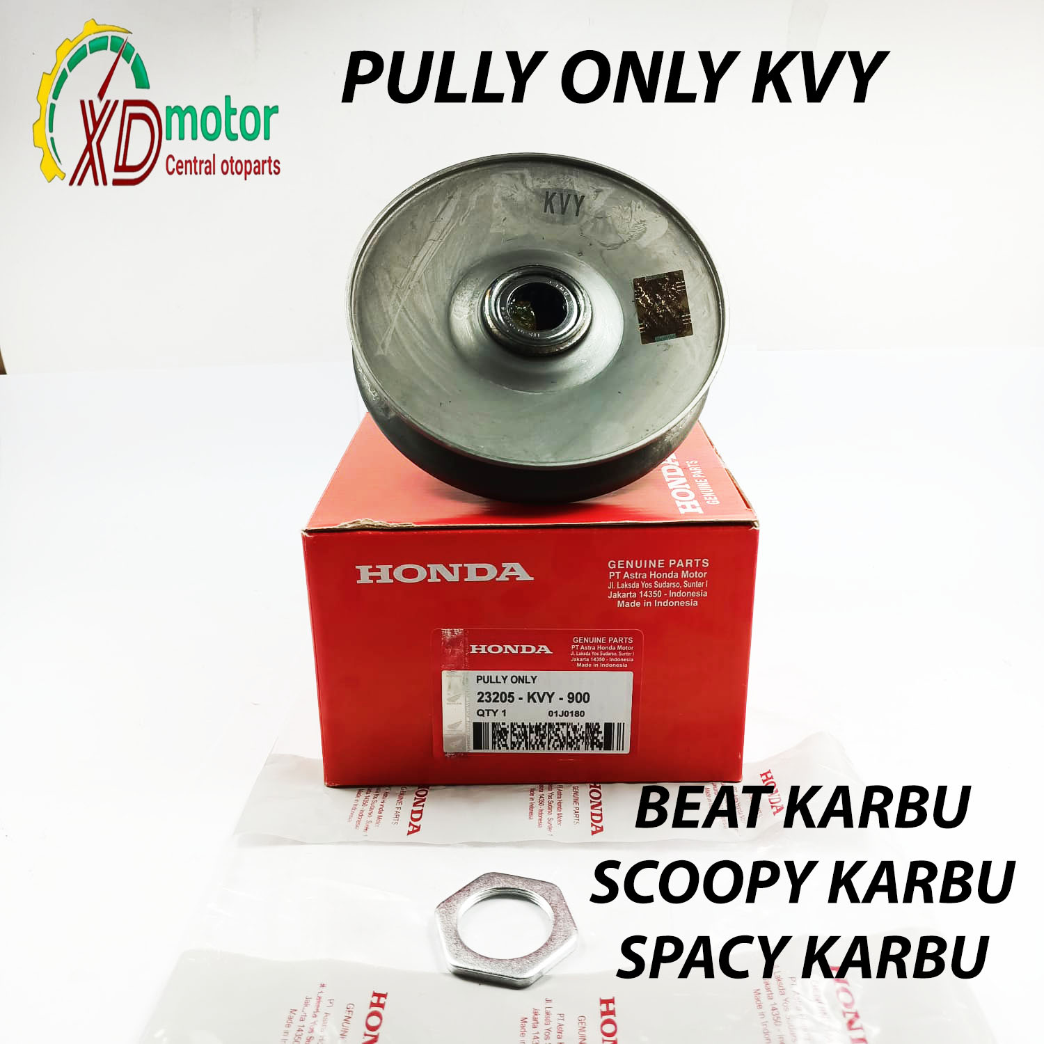 PULLY ONLY KVY BEAT KARBU SPACY SCOOPY CARBU PULLEY PULY HONDA ONLY ...