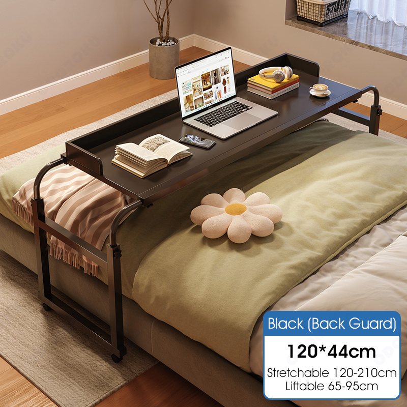 ODOROKU Adjustable Overbed Table with Wheels Over the Bed Desk Over Bed ...