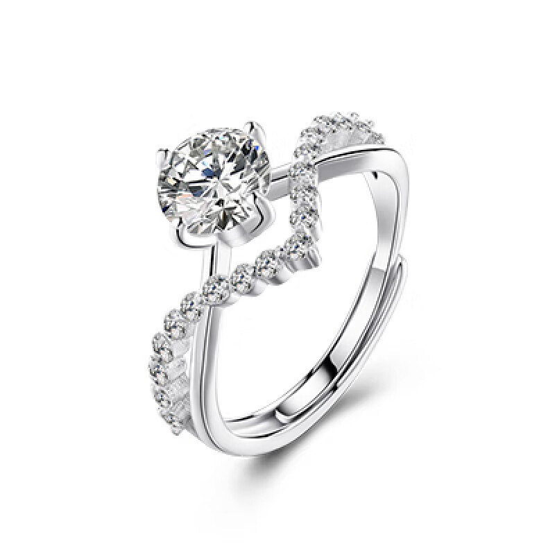 Engagement Ring for Women,zircon Promise Ring,Simulated Diamond Accent ...