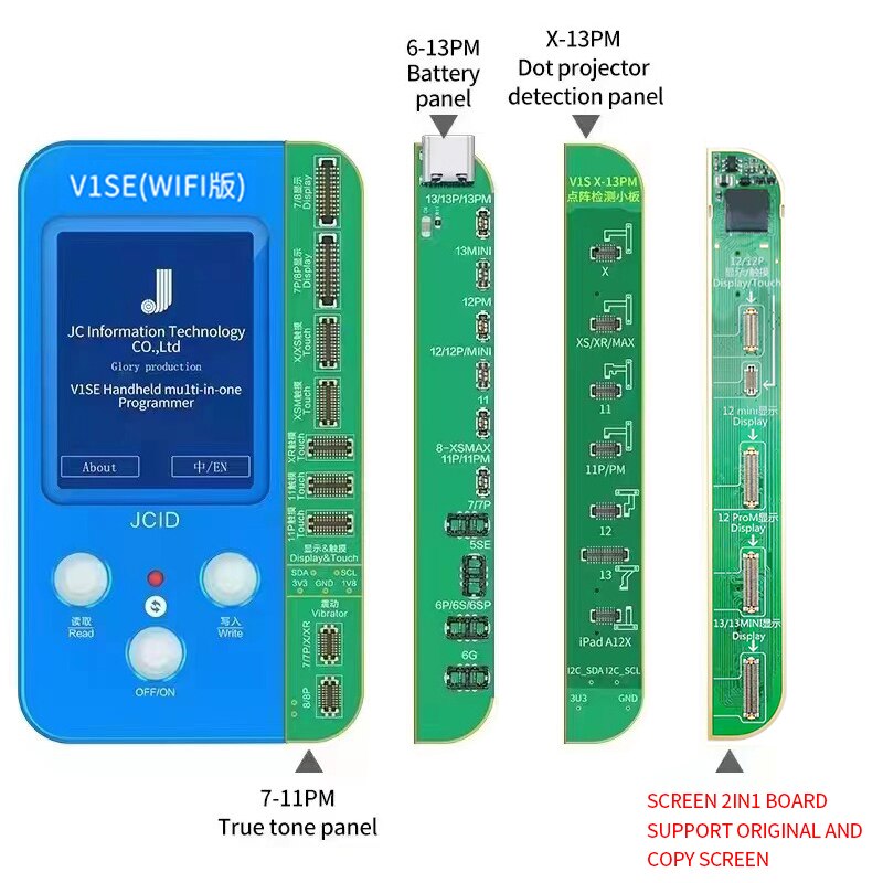 JCID V1S JC V1SE สำหรับ XS Max 11 12 13 Pro ลายนิ้วมือ True โทนจุด ...
