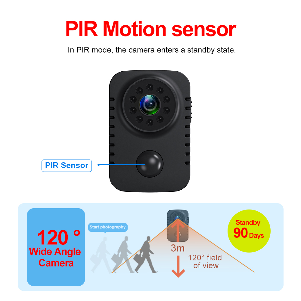 【Limited-time offer】 MD29 HD Mini Body Camera 1080P Security Pocket ...