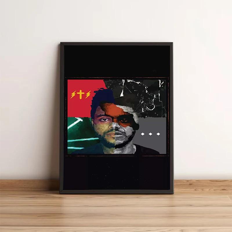 The Weeknd Canvas Poster - Modern Wall Art for Bedroom & Home Decor ...