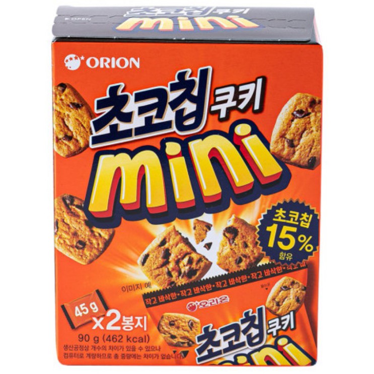 🇰🇷 Korea Orion Choco Chip Cookies Mini 90g (45gX2ea) | Lazada