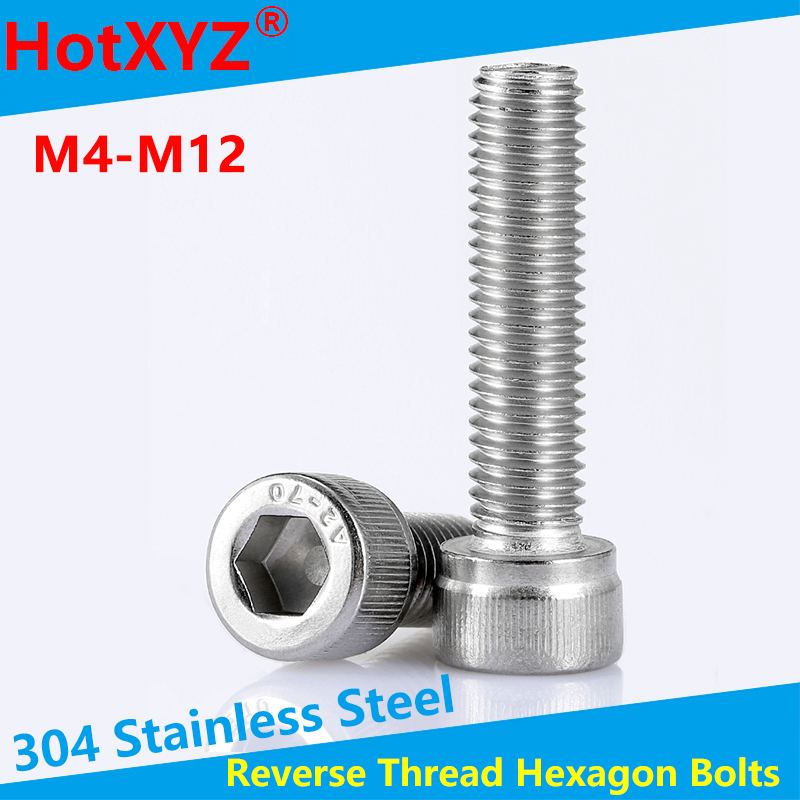 Din912 304 Stainless Steel Reverse Thread / Left Thread / Reverse ...