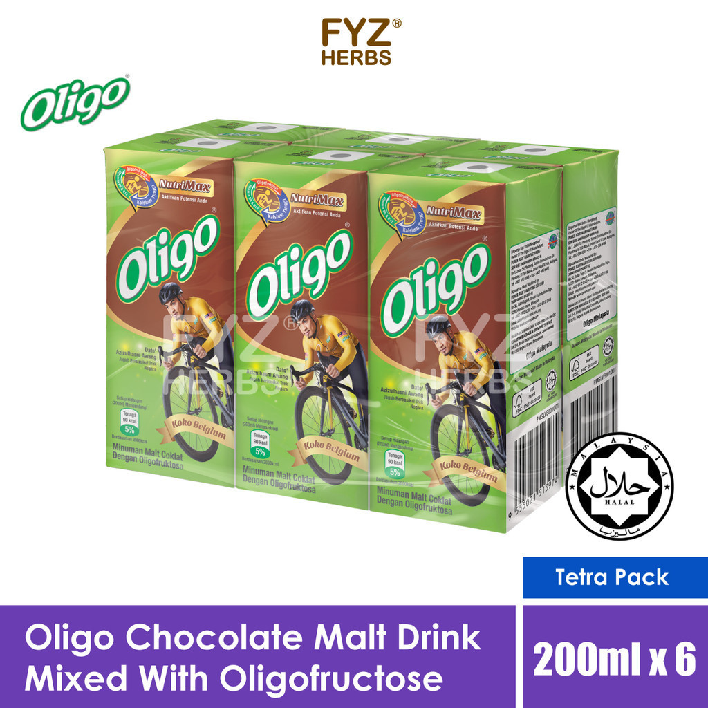 OLIGO CHOCO MALT CALCIUM 200ml (6 packs) Tetra Pack | Lazada
