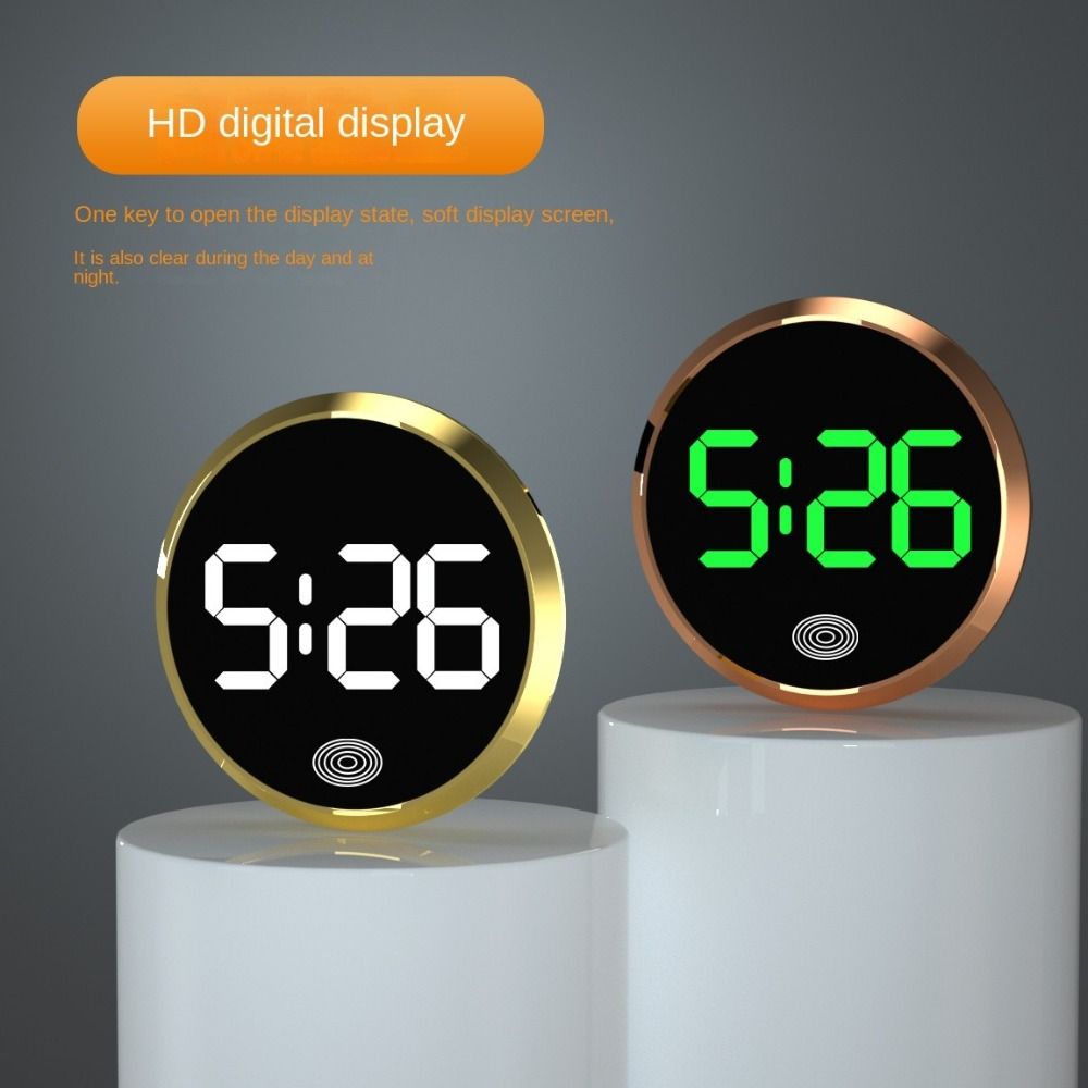 Creative Touch-Activated Car Dashboard Clock Mini LED Time Display ...