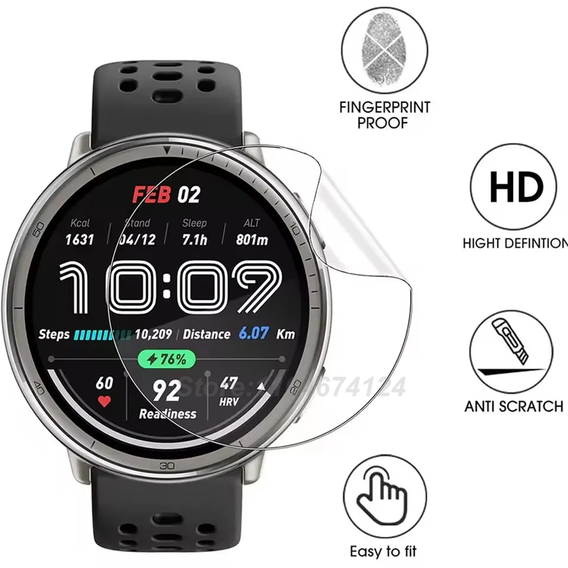 【Hot-Selling】 1-3PCS Soft Hydrogel Film For Amazfit Active 2 Screen ...